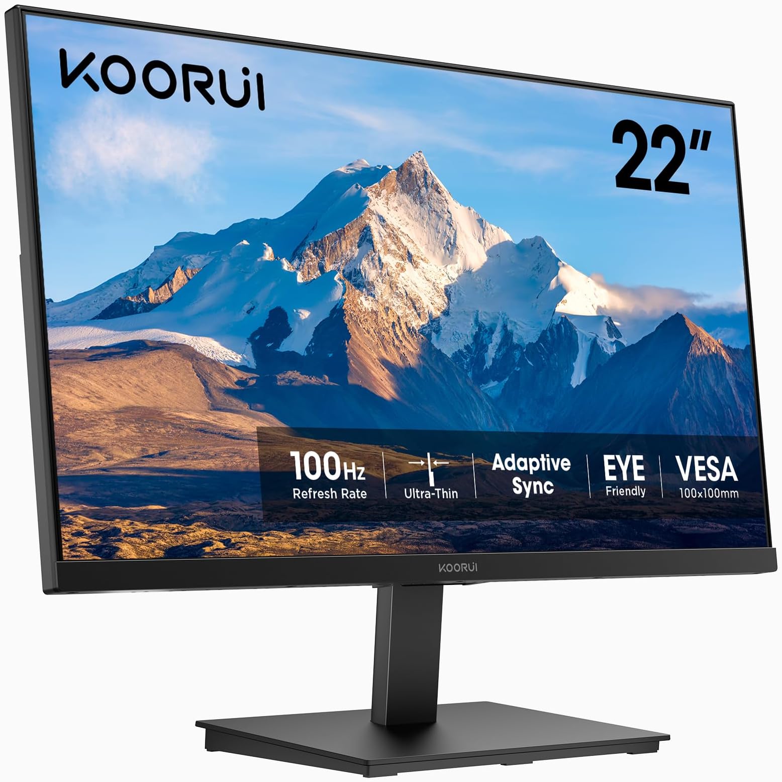 Amazon.com: KOORUI 22 inch 1080P Full HD 75Hz PC Monitor with HDMI VGA ...