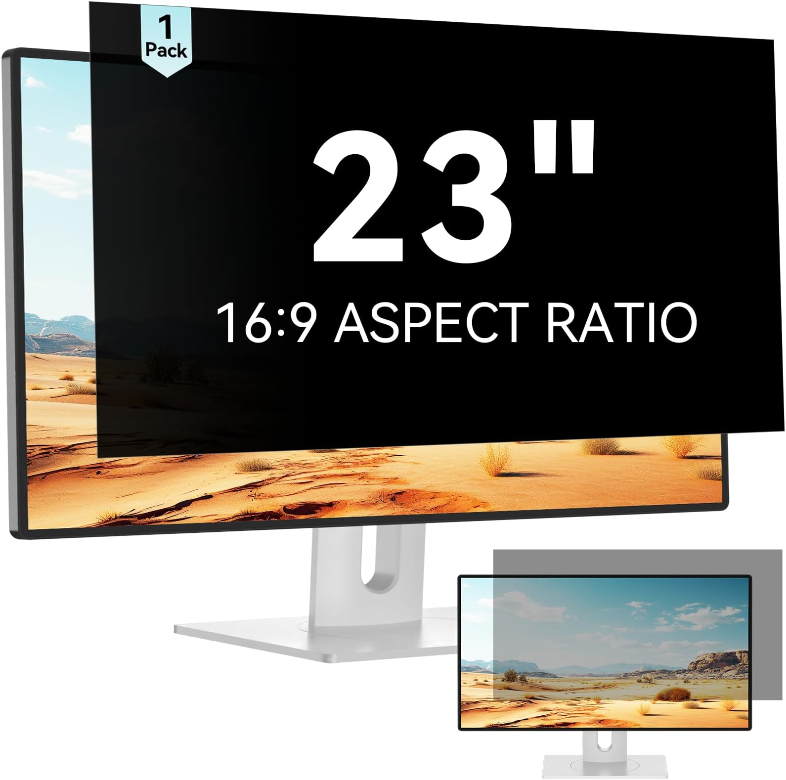 Amazon.com: Mamol 23 Inch Computer Privacy Screen Filter for 16:9 ...