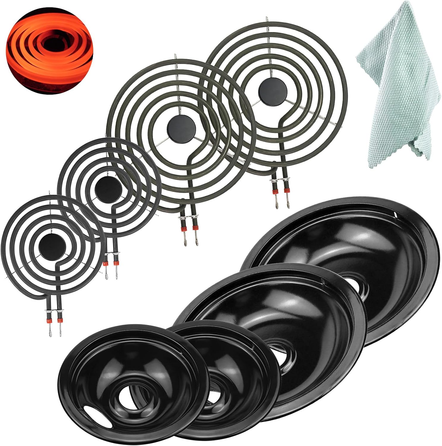 Amazon.com: 318067041 318067051 Porcelain Drip Pan and MP15YA MP21YA ...