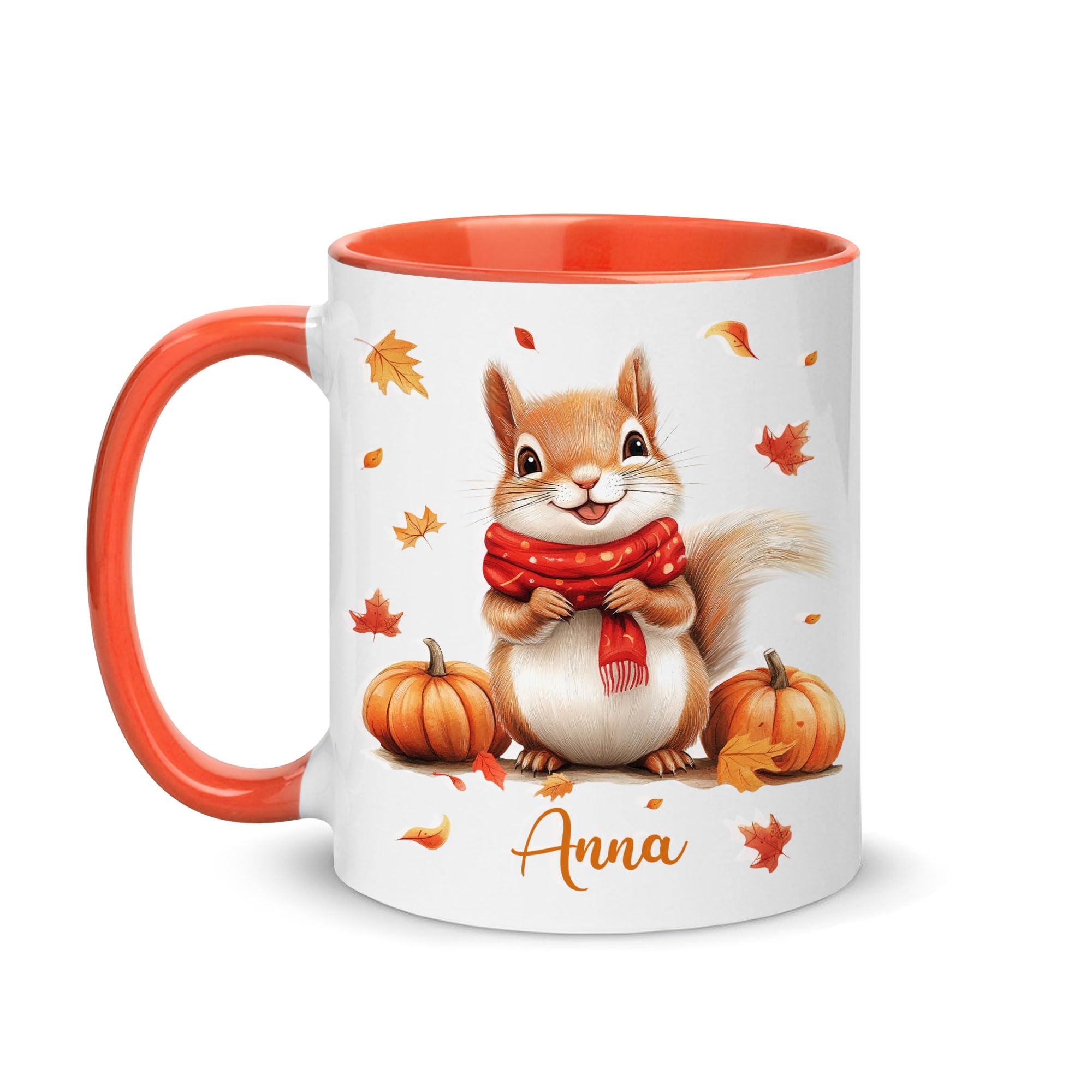 Amazon.com: Hyturtle Personalized Squirrel Fall Mug - Cute Squirrel ...