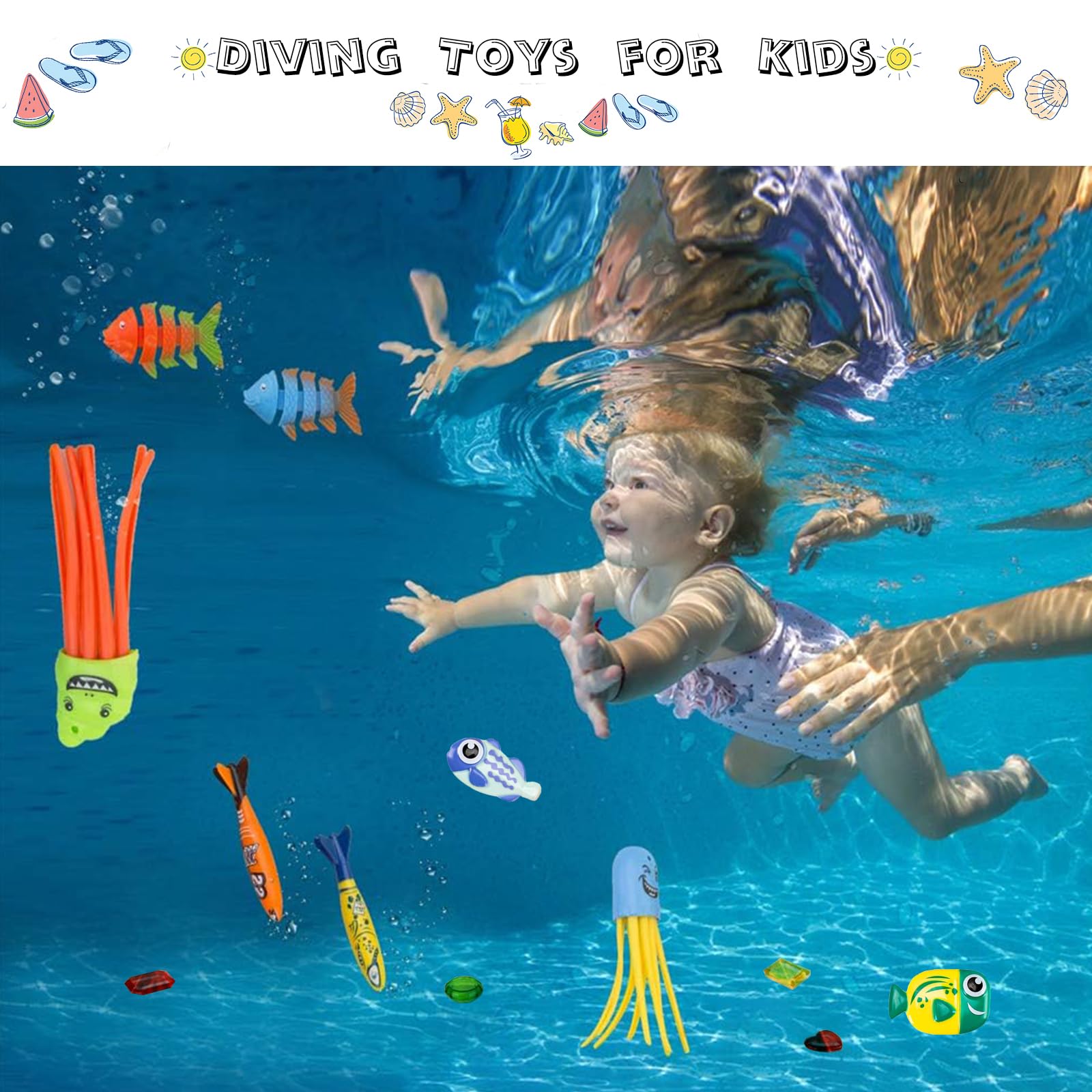 Snapklik.com : Cakuni Underwater Swim Pool Diving Toys - Summer ...