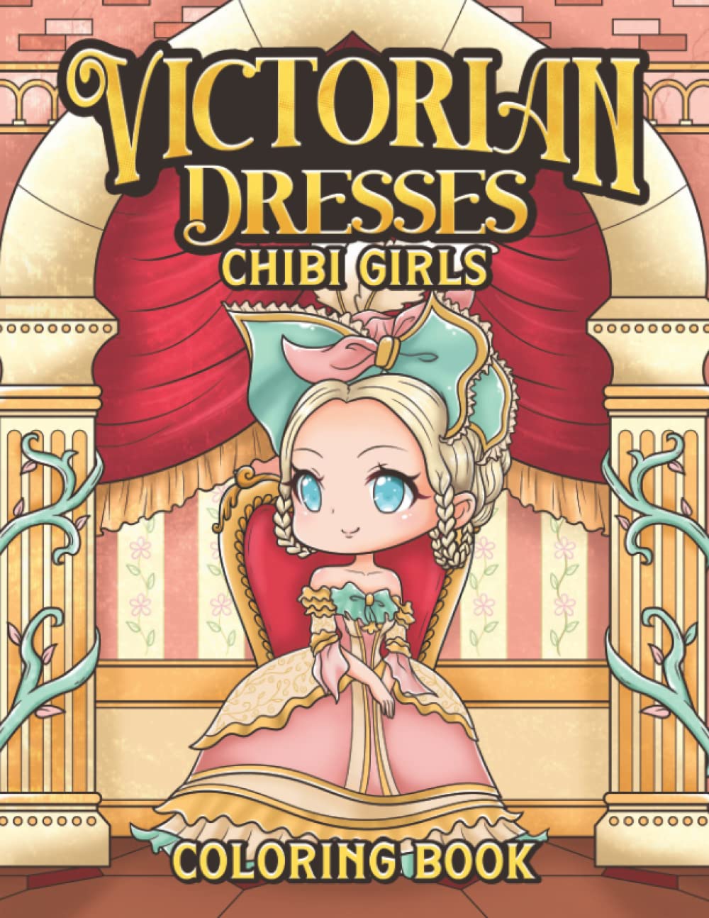 Buy Victorian Dresses Chibi Girls Coloring Book: Kawaii and Cute Anime ...