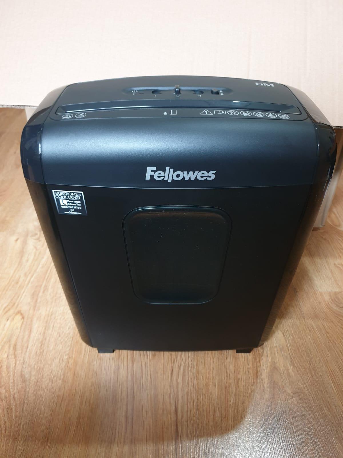 Fellowes Paper Shredder for Home Office Use - 6 Sheet Mini Cut Shredder ...