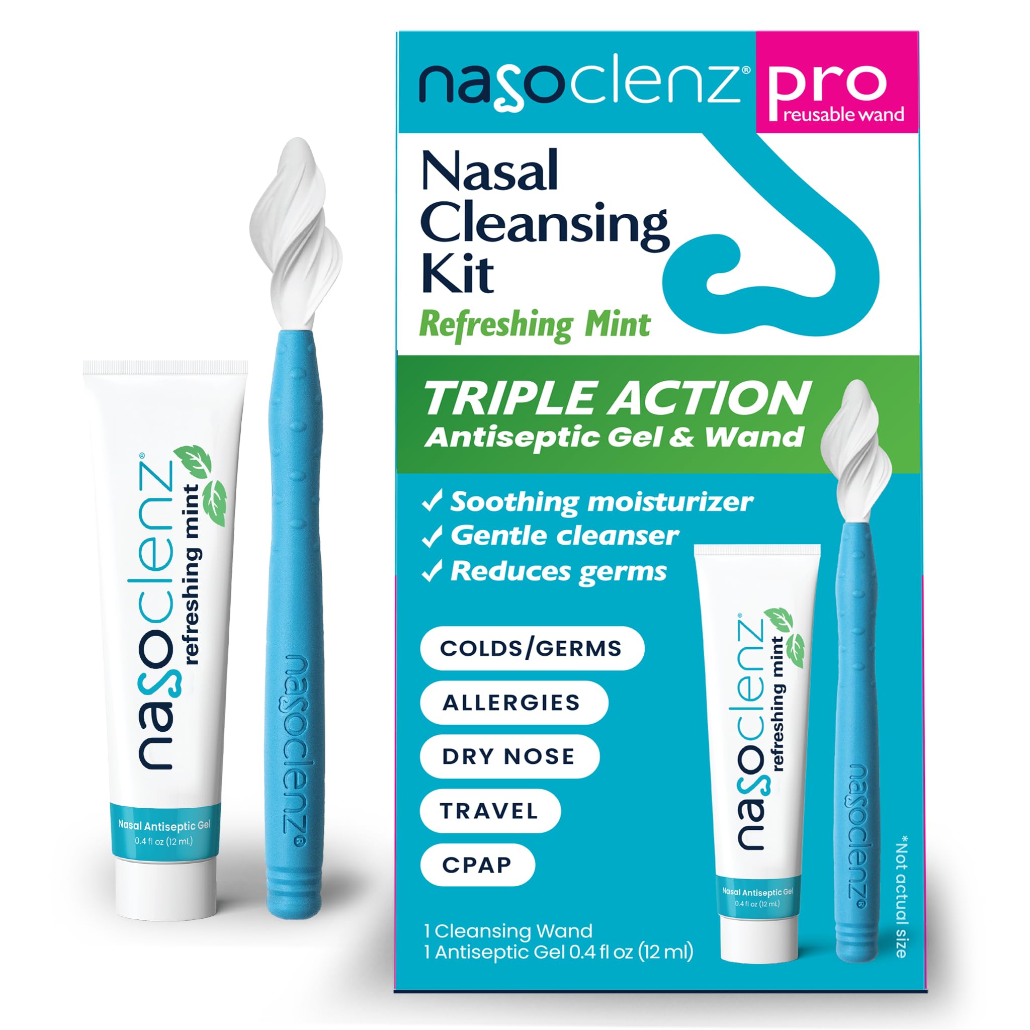Amazon.com: NasoClenz Pro: Nasal Cleansing Kit – Gentle, Washable Long ...