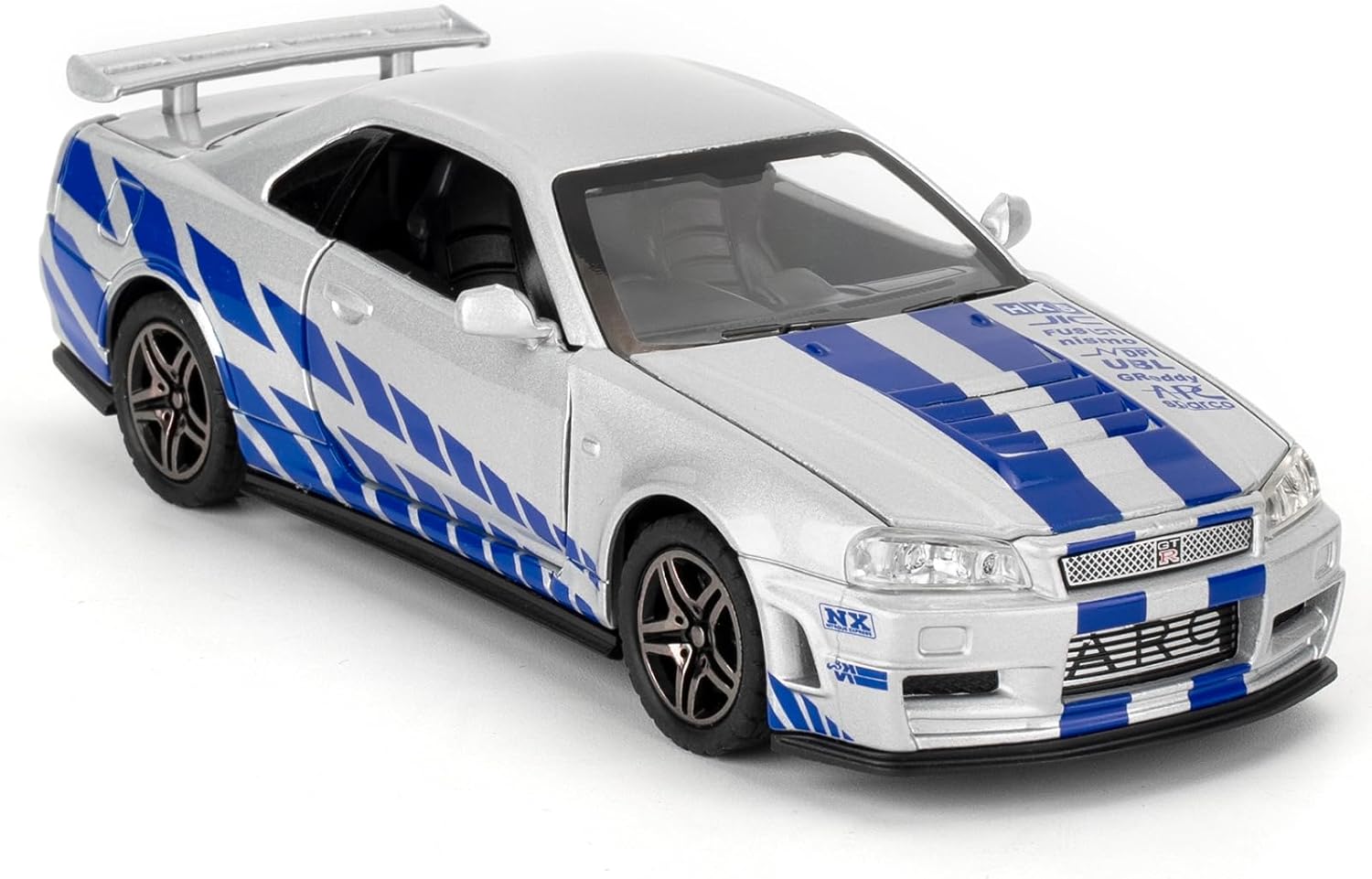 Amazon.com: BDTCTK Compatible for 1:32 Nissan Skyline GT-R R34 Model ...