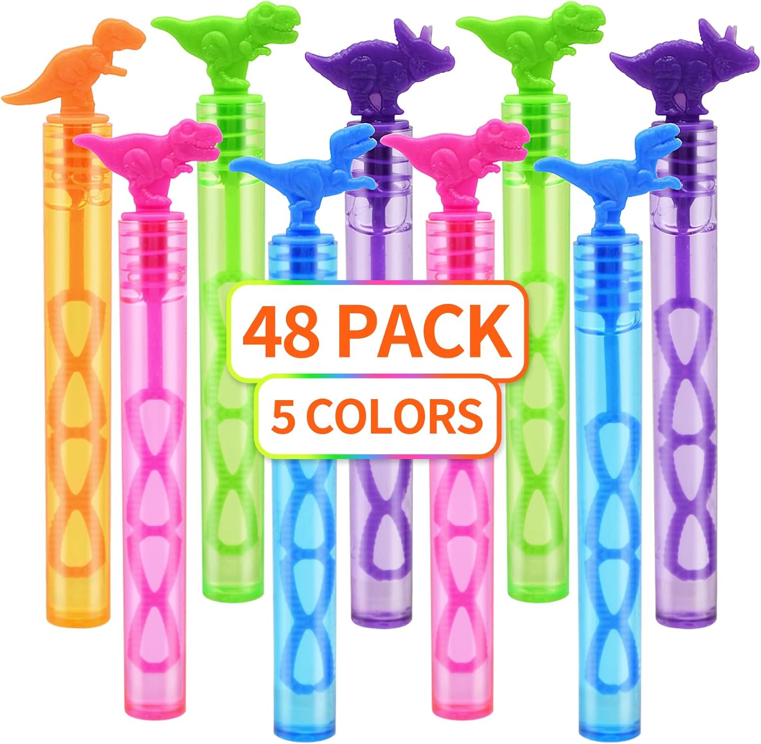 Amazon.com: 48 Pack Bubbles for Kids Party Favors - 5 Colors Mini ...