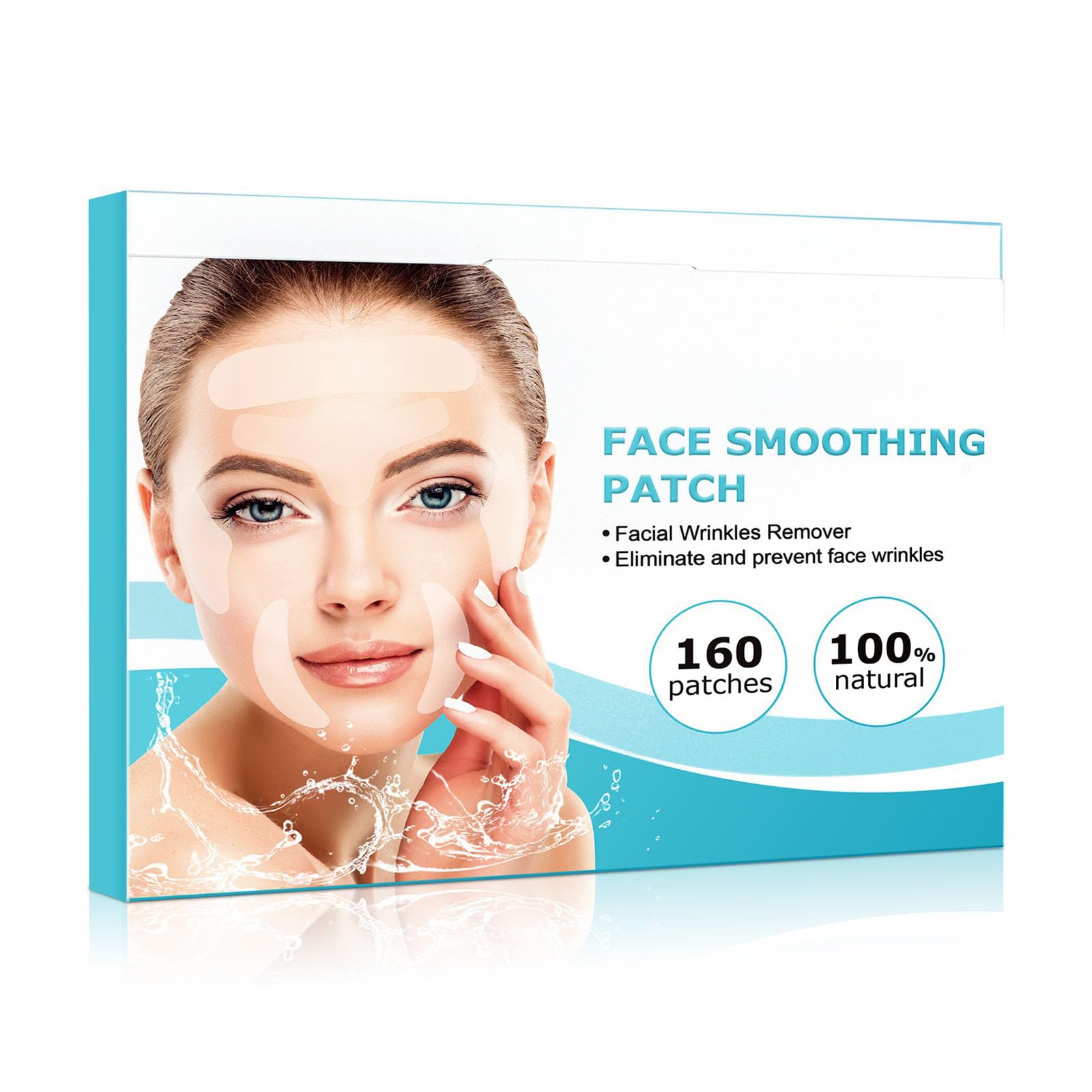 Face Wrinkle Patches 160 Pieces Wrinkle Remover Strips Pure Collagen ...