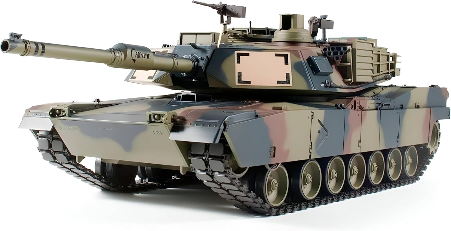 RLS Remote Control Tank RC US M1A2 Scale 1:18 Military Figure 3 Speed ...