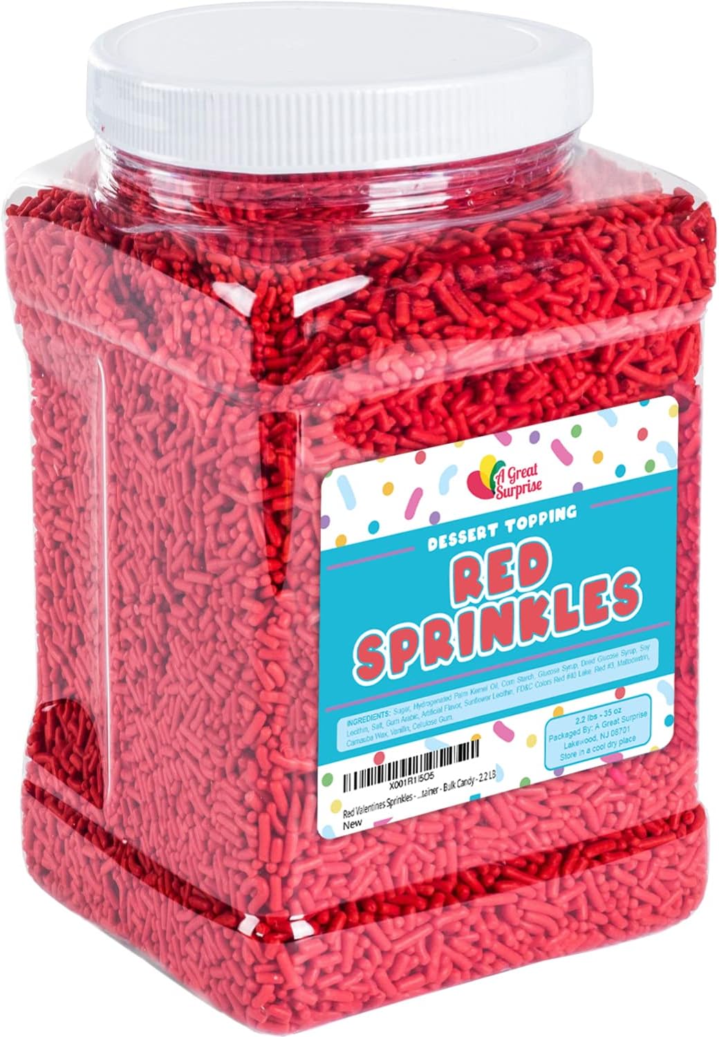 Amazon.com: Unpretentious Green Sprinkles, 4 Cups, Bright & Colorful ...