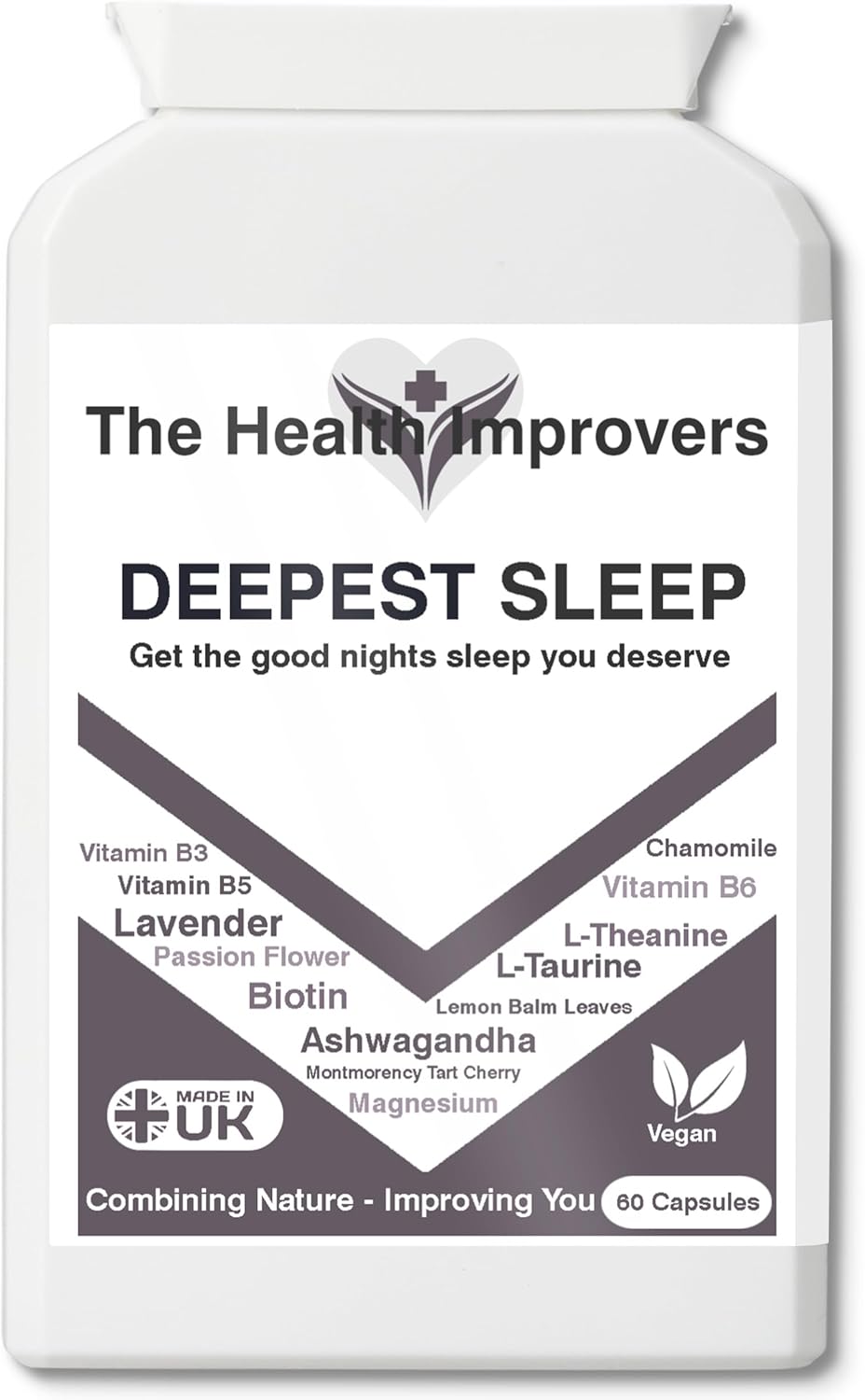 Deepest Sleep Natural Sleeping Aid Tablets for Adults with Magnesium ...