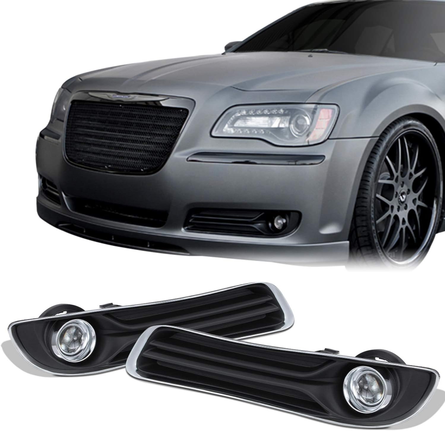 Amazon.com: AKKON - Fits 2011-2014 Chrysler 300 Bumper Driving Fog ...