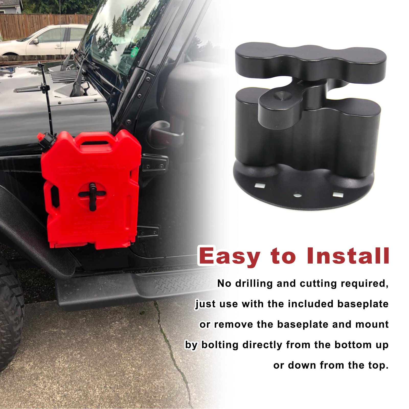 Snapklik.com : RULLINE RX-DLX-PM Pack Mount Bracket Cargo Racks Double ...