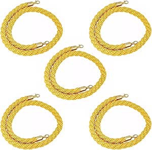 Amazon.co.jp: Rope Partition Rope Yellow Commercial Strut Twisted Rope ...