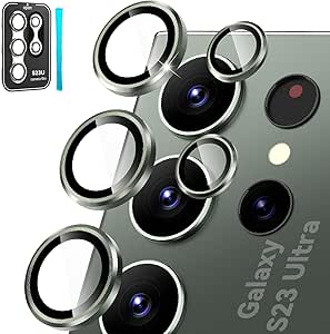 Amazon.com: [3+2Pcs] CloudValley for Samsung Galaxy S23 Ultra Camera Lens Protector, 9H Tempered ...
