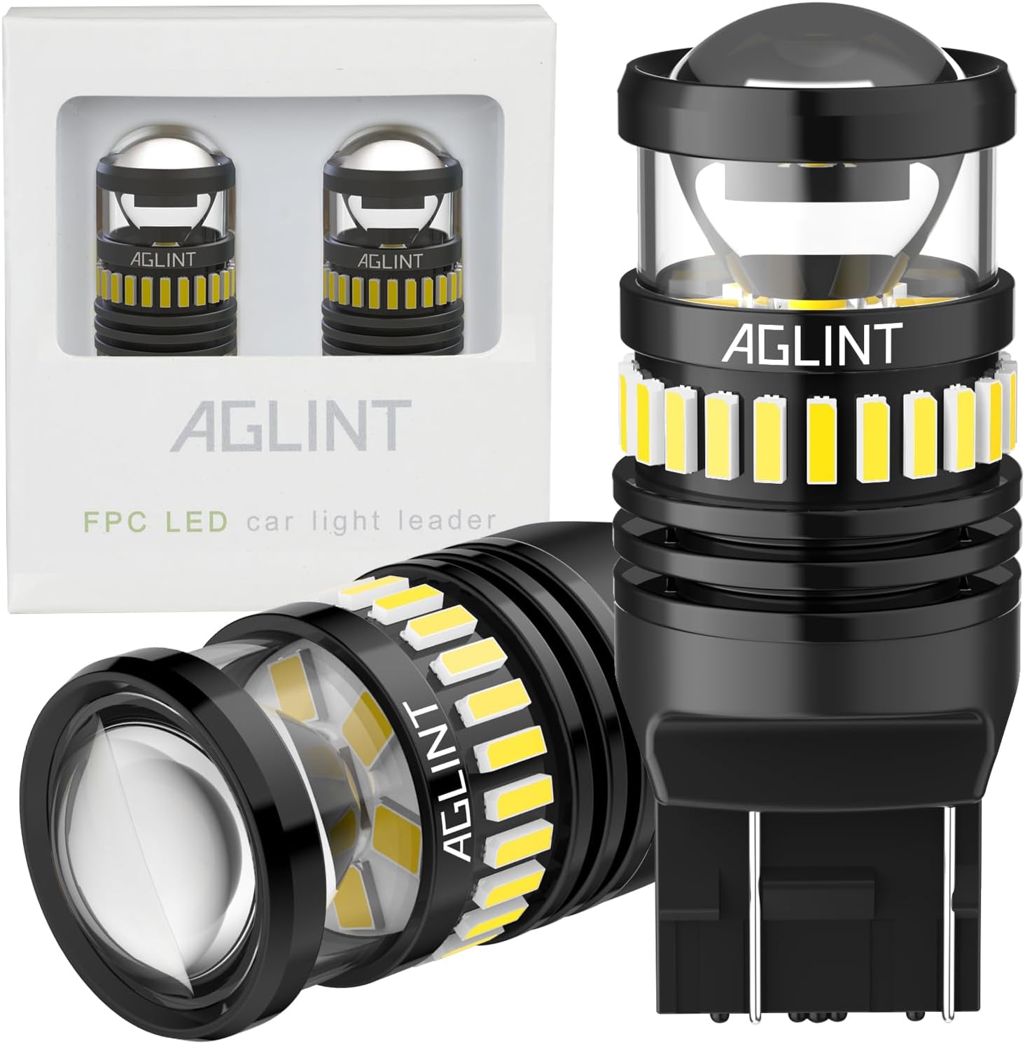 2 x DRL / Daytime Running Light / Sidelight T20 W21/5W 580 7443 Super ...