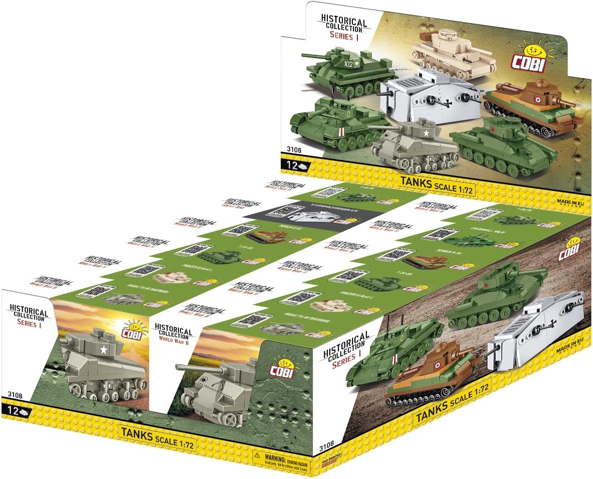 CDU 12 pcs Tanks scale 1:72 : Amazon.co.uk: Toys & Games