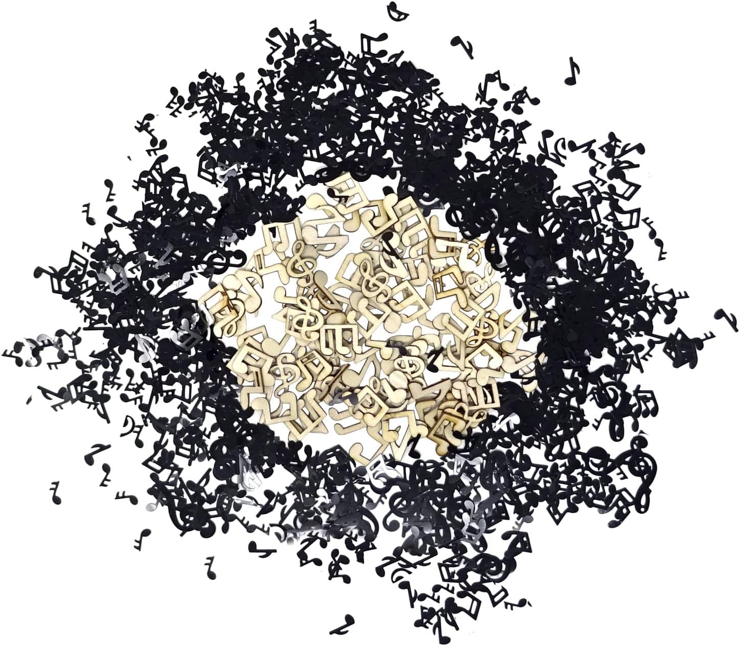 Brandclub - Honbay 100PCS Mixed Decorative Note Wood Slices Mini Music ...