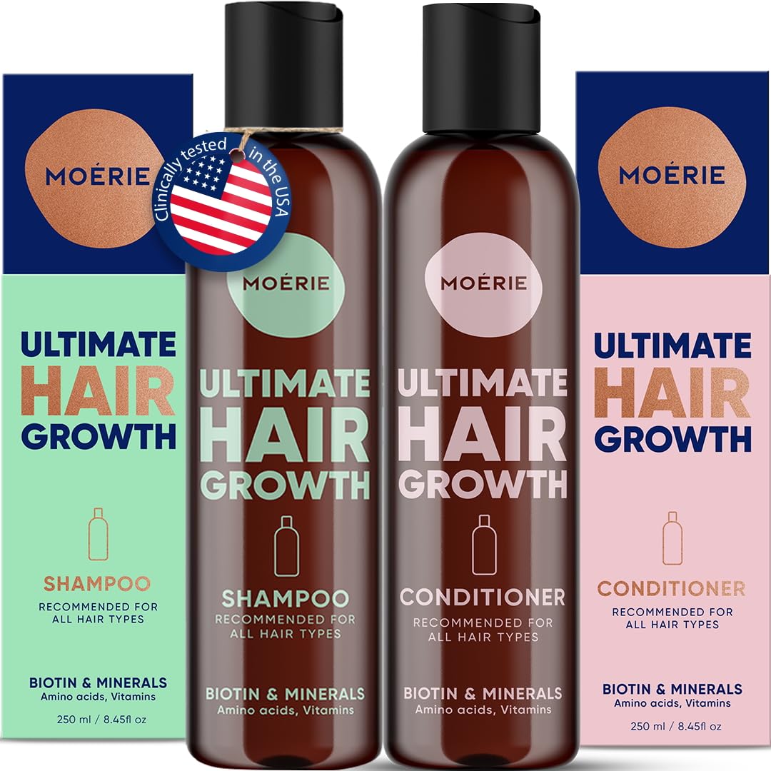 Amazon.com : Moerie Volumizing Shampoo and Conditioner for Hair Loss ...