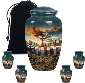 Amazon.com: Military Urns for Human Ashes Adult Male - Patriotic Urns ...