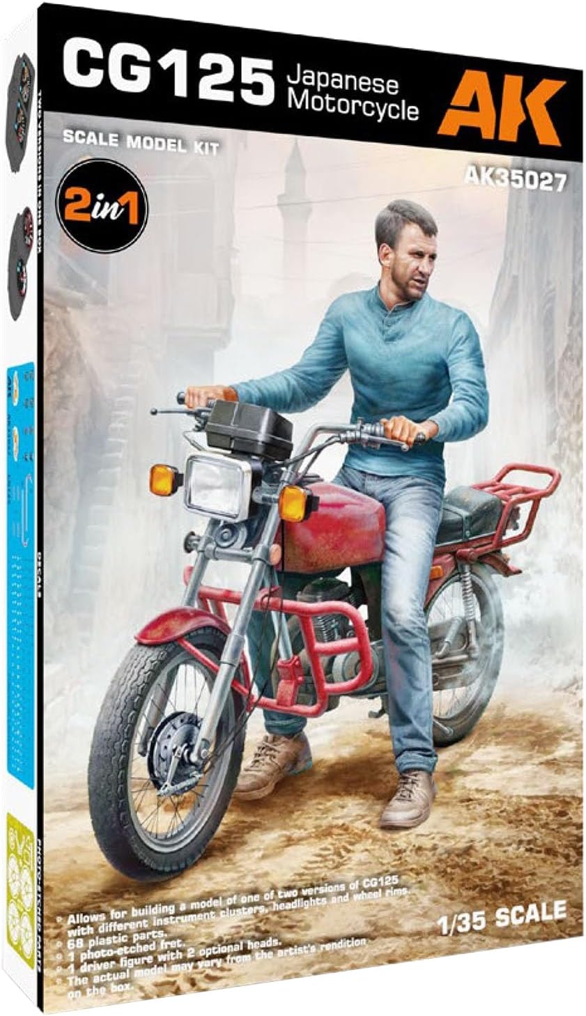 Amazon.com: AK INTERACTIVE - Model Motorcycle Cg125 Japanese Motorcycle ...