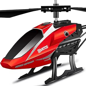 VATOS RC Remote Control Helicopter Kids: Altitude Hold Hobby Airplane Gyro & LED Light 3.5 ...