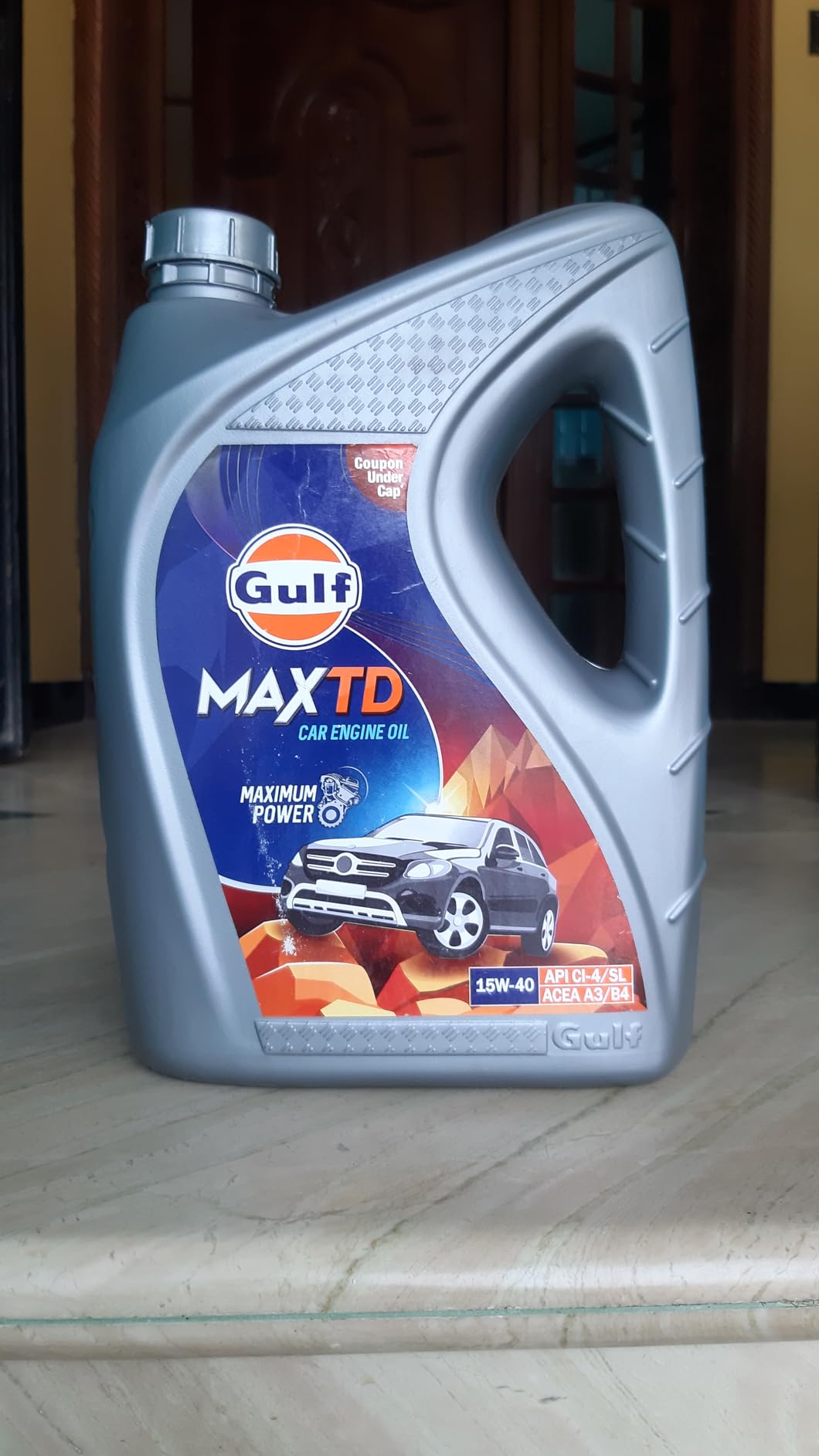 GULF MAX TD 15W-40 - [3.5 L] API CI-4/SL and ACEA A3/B4 Car Engine Oil ...