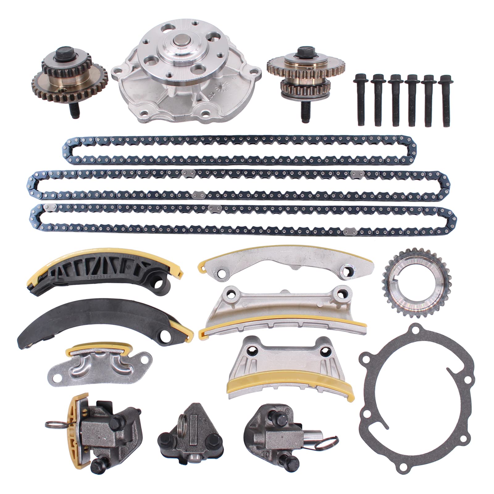 Amazon.com: NewYall 3.6L Engine Timing Chain Water Pump Kit for Buick ...