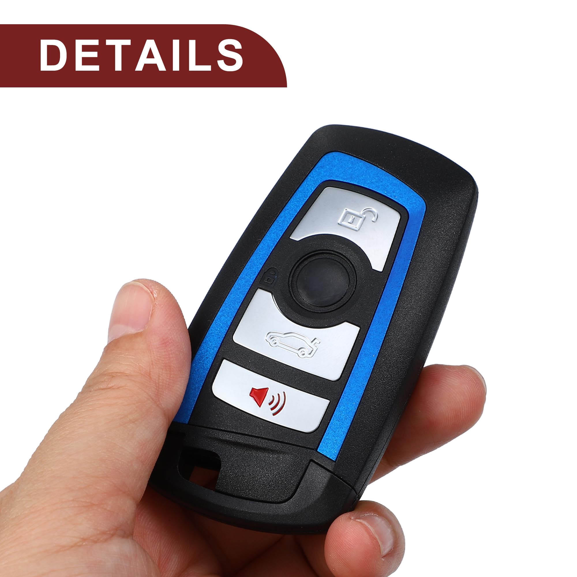 Bmw F30 BMW Smart Key Fob Case Shell Replacement Blue For 3 4 Buttons ...