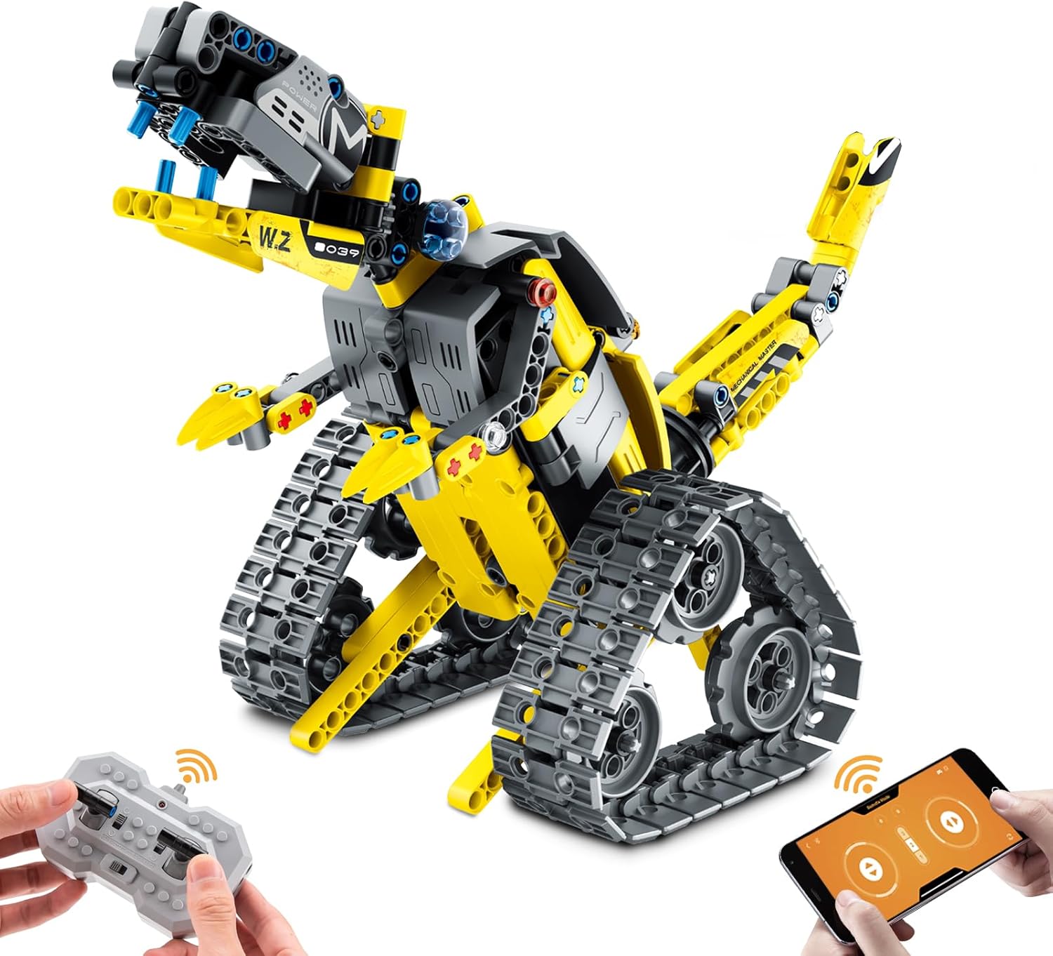 Amazon.com: SATHIBI 3 in 1 Robot Building Toys Sets, Remote & APP ...