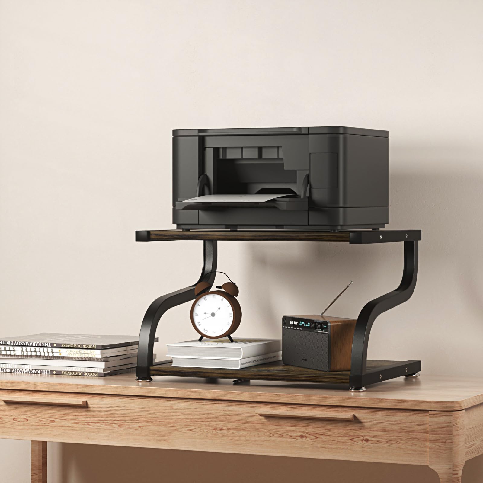 Amazon.com : Kokorona Computer Tower Stand with Drawer Mobile PC Tower ...