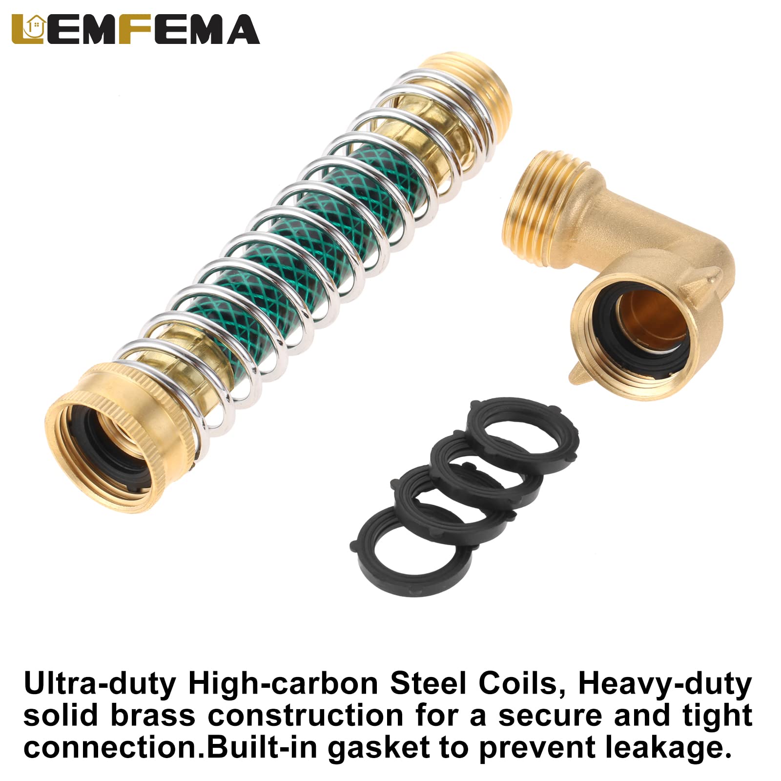 Snapklik.com : Lemfema Garden Hose 90 Degree Solid Brass Hose Elbow ...