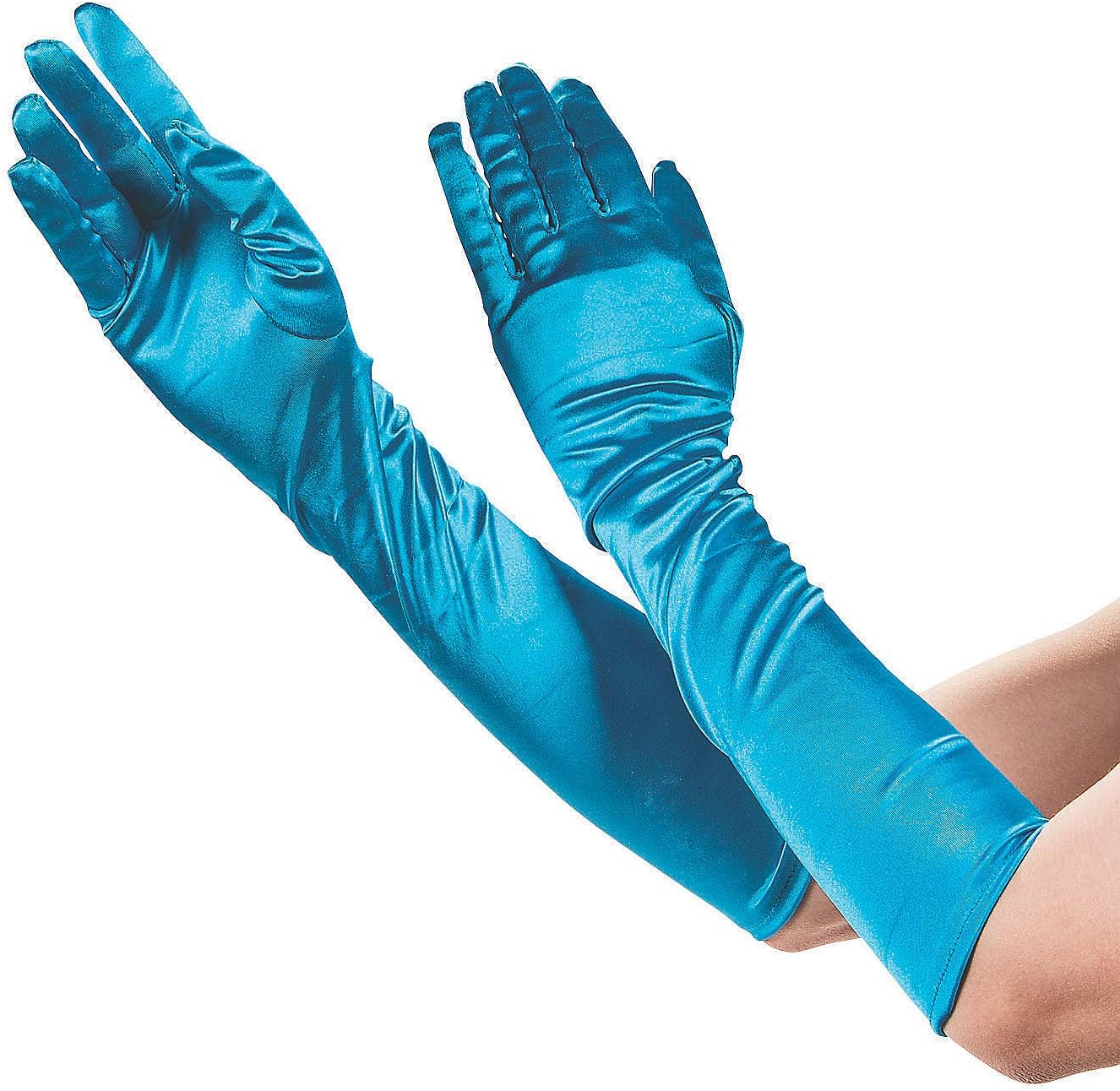 Amazon.com: Fun Express Blue ICE Princess Gloves - 18" (Pack of 2 ...