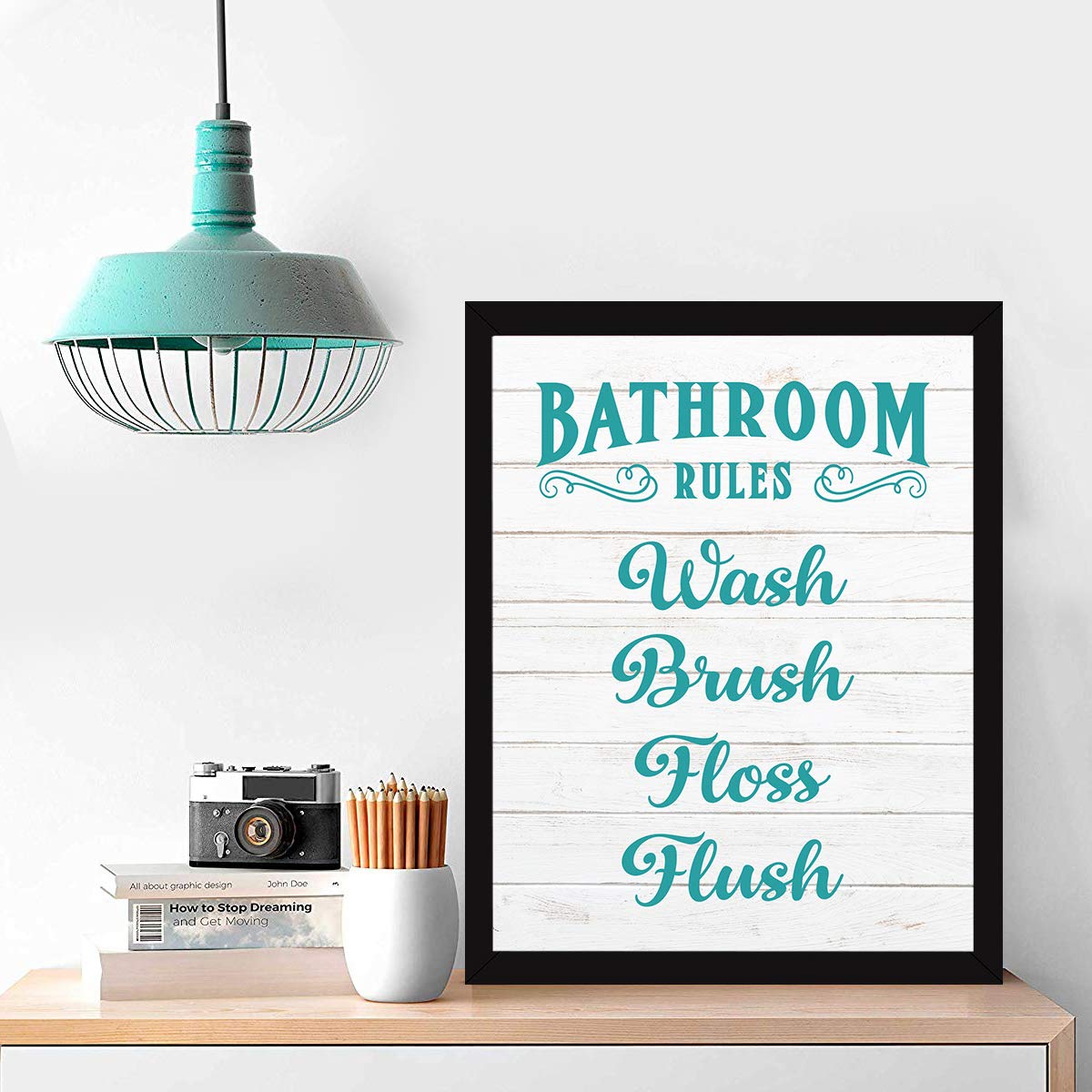 Buy Chaka Chaundh - bathroom posters with frame - bathroom quotes ...