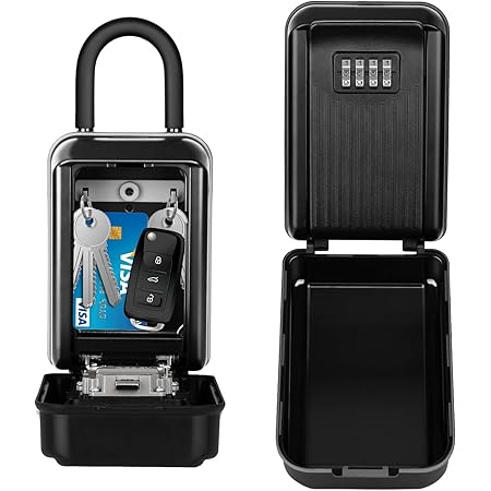 Amazon.com: HUANLANG Key Lockbox for Outside,Spare Key Lock Box for ...