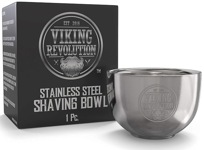 Amazon.com : Stainless Steel Shaving Soap Bowl- Shaving Mug for Shave ...