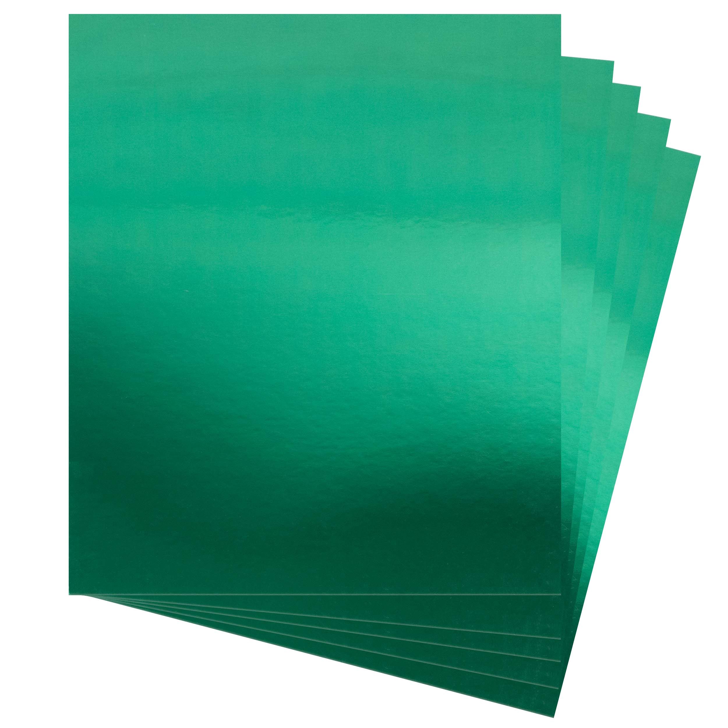 Amazon.com : Metallic Green Cardstock Paper, 60pcs of 8.5”x11” (250 GSM ...