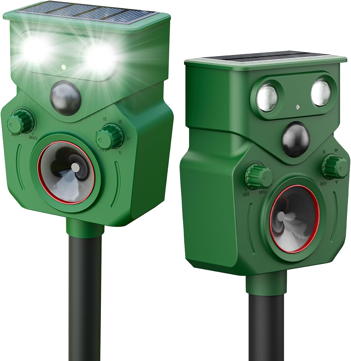 Amazon.com: 2025 Upgraded Solar Powered Animal Repeller 2 Packs ...