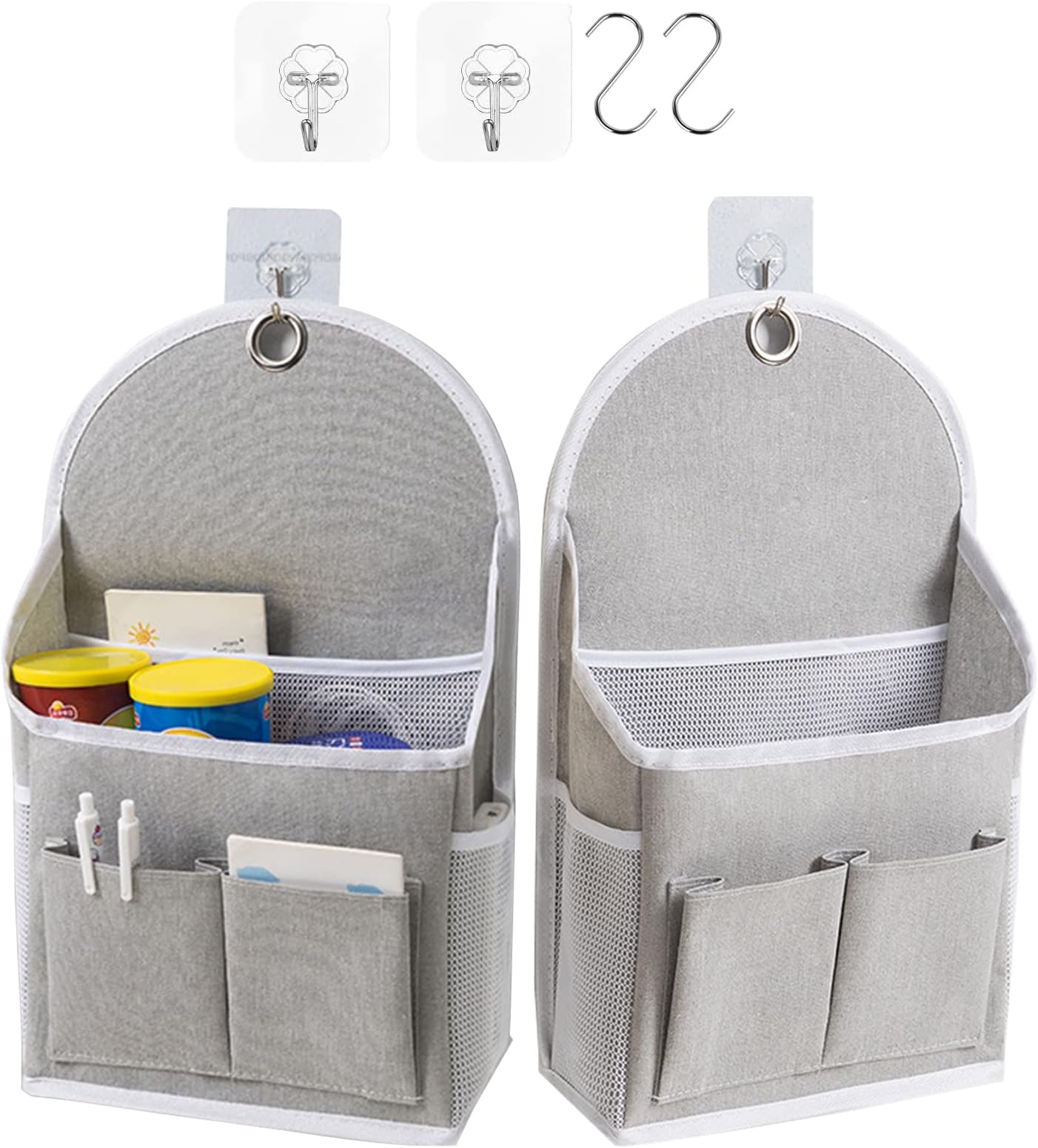 Tneene Lot de 2 sacs de rangement à suspendre au mur, poche à suspendre ...