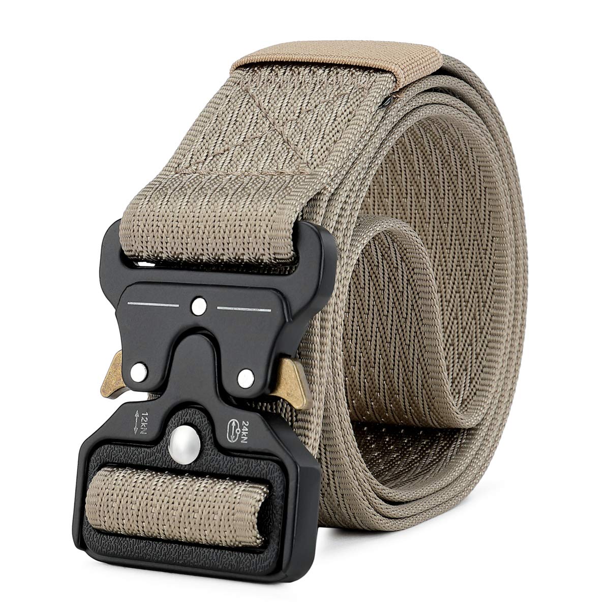 Snapklik.com : MOZETO Mens Tactical Belt, 1.5" Nylon Web Rigger Hiking ...