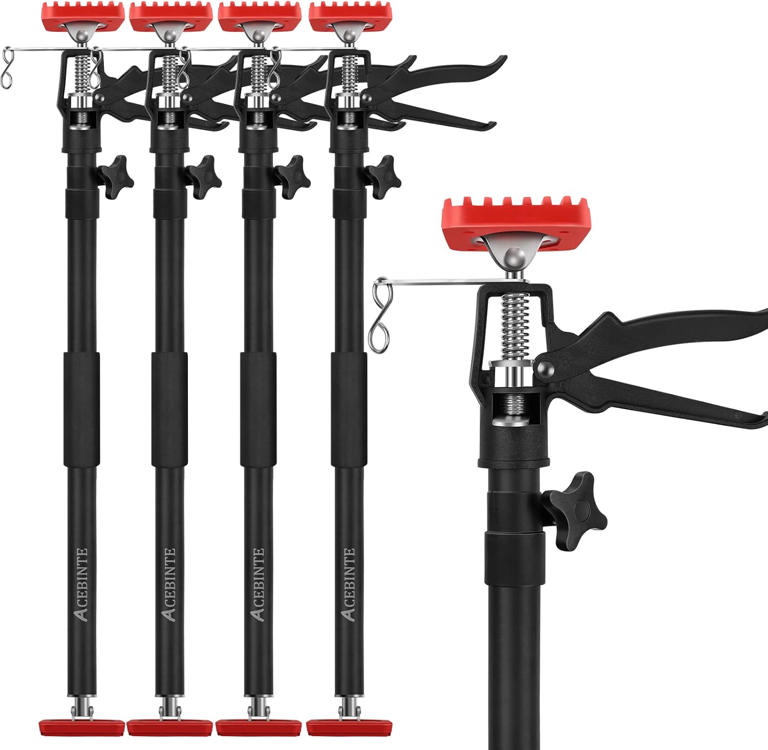 Amazon.com: 4PK Support Pole,Steel Telescopic Quick Adjustable 3rd Hand ...