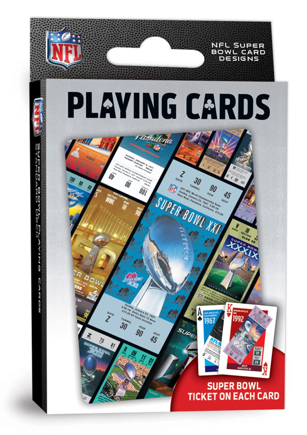 Snapklik.com : MasterPieces - NFL Super Bowl Tickets Playing Cards