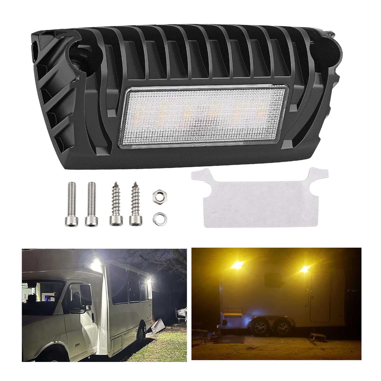 Snapklik.com : Chelhead RV Exterior Light White Amber Led RV Porch ...