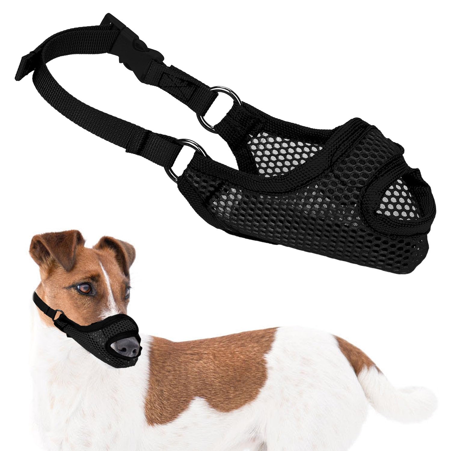 Amazon.com : PEUTIER Muzzle for Dog, Soft Mesh Dog Muzzle to Stop ...