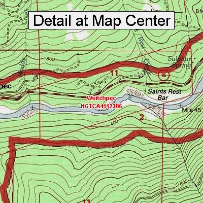 Amazon.com: USGS Topographic Quadrangle Map - Weitchpec, California ...