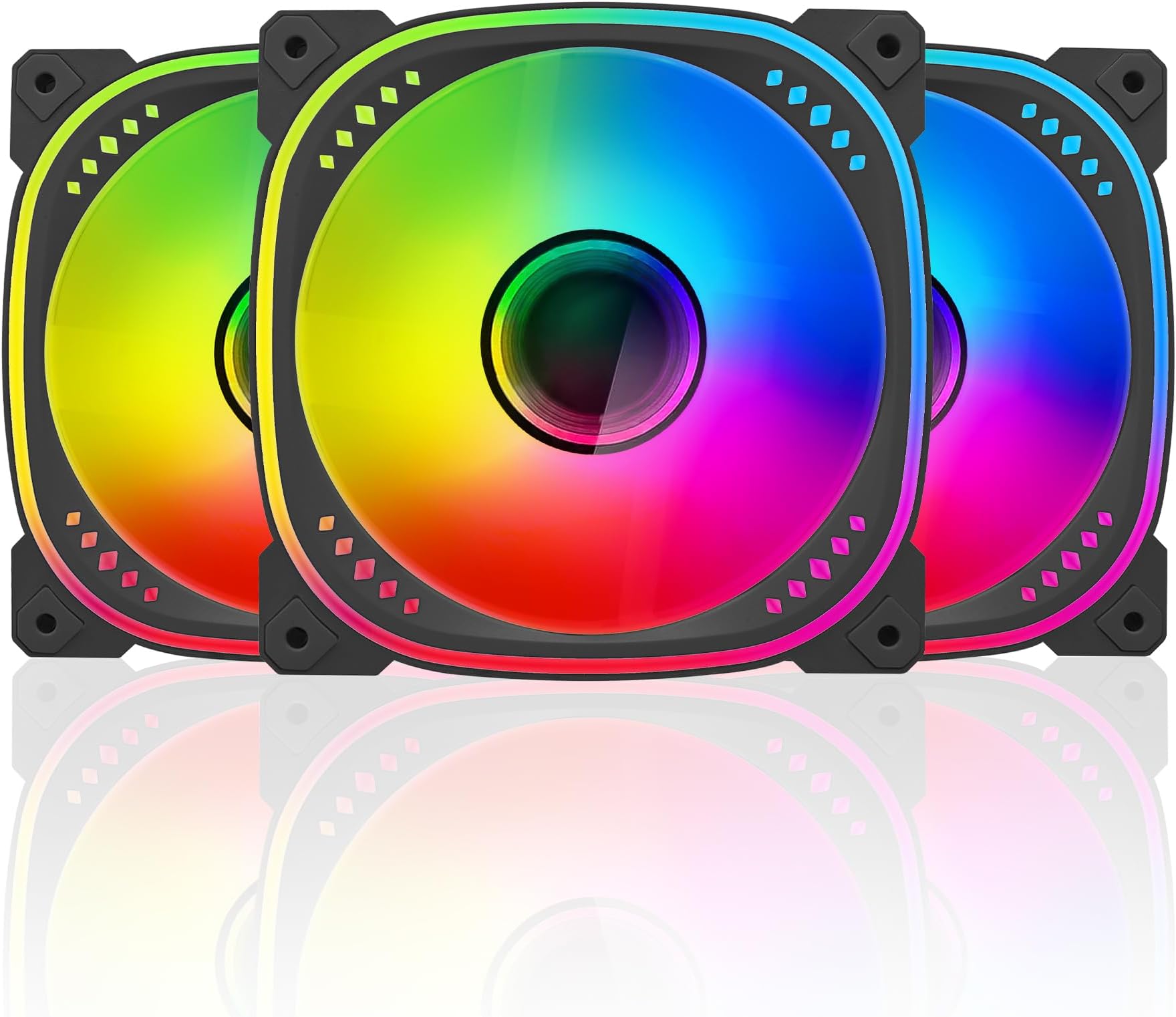 Ant Esports Spectraflow 120mm 3 IN 1 ARGB Case Fan Kit - Black ...