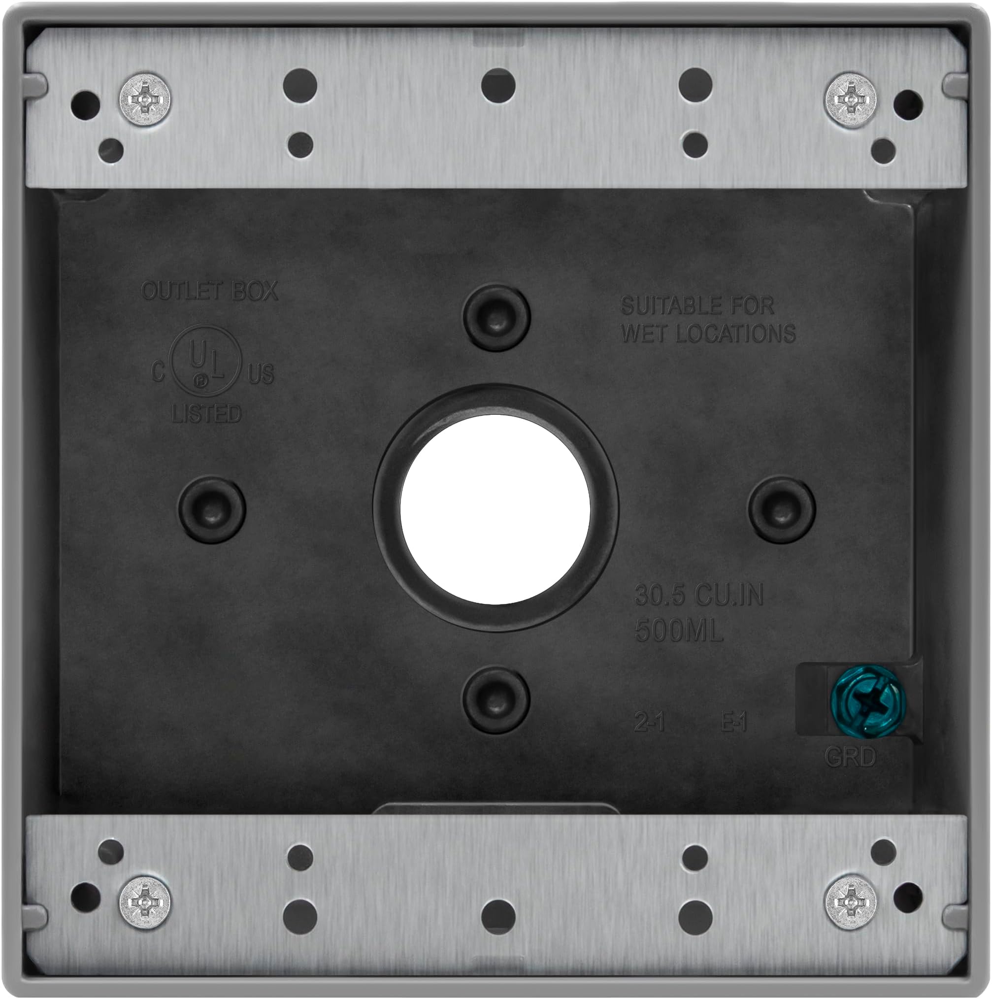 3 Gang Bell Gray Outdoor Triple Electrical Weather Proof Deep Box 7 ...