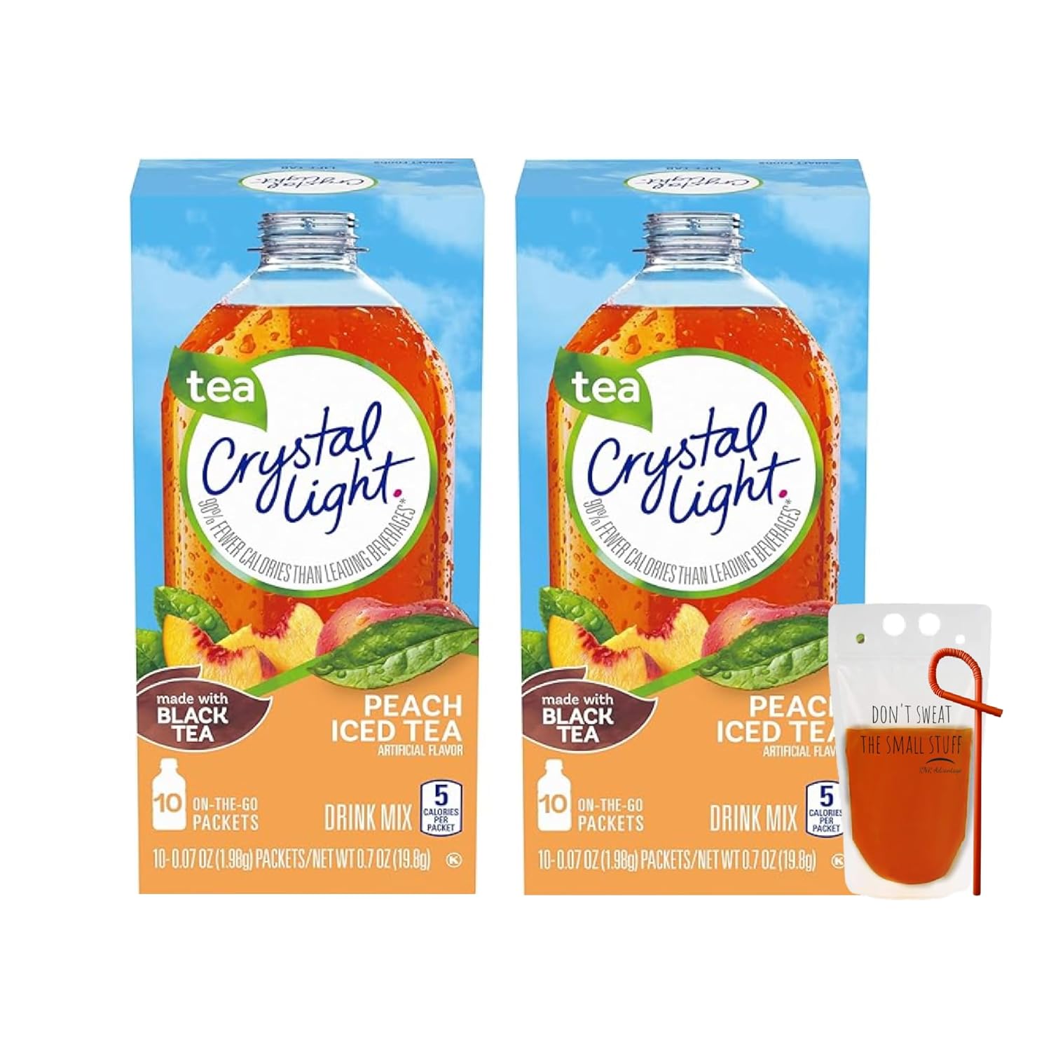 Amazon.com: RNR Advantage Crystal Light Peach Iced Tea Powdered Drink ...