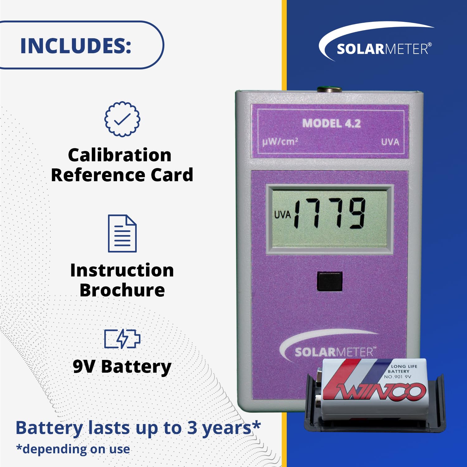 Snapklik.com : Solarmeter Model 4.2 Sensitive UVA Meter, Digital UVA ...