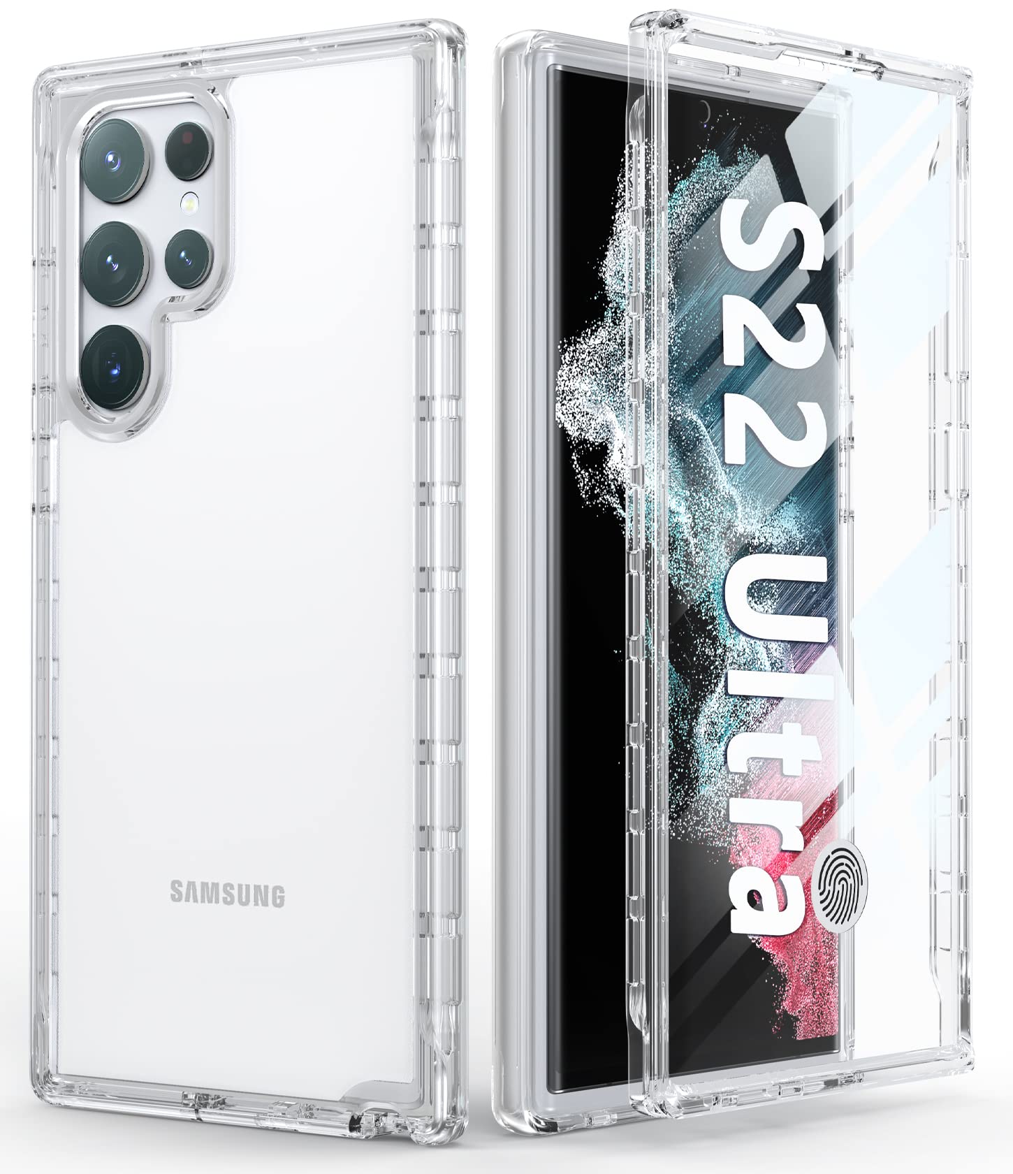 Amazon.com: FNTCASE for Samsung Galaxy S22-Ultra Case: Full Drop Proof ...