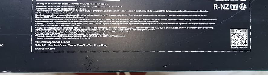 TP-Link 3000 Gigabits_per_Second 5 GHz WiFi 6 AX3000 Smart WiFi Router ...